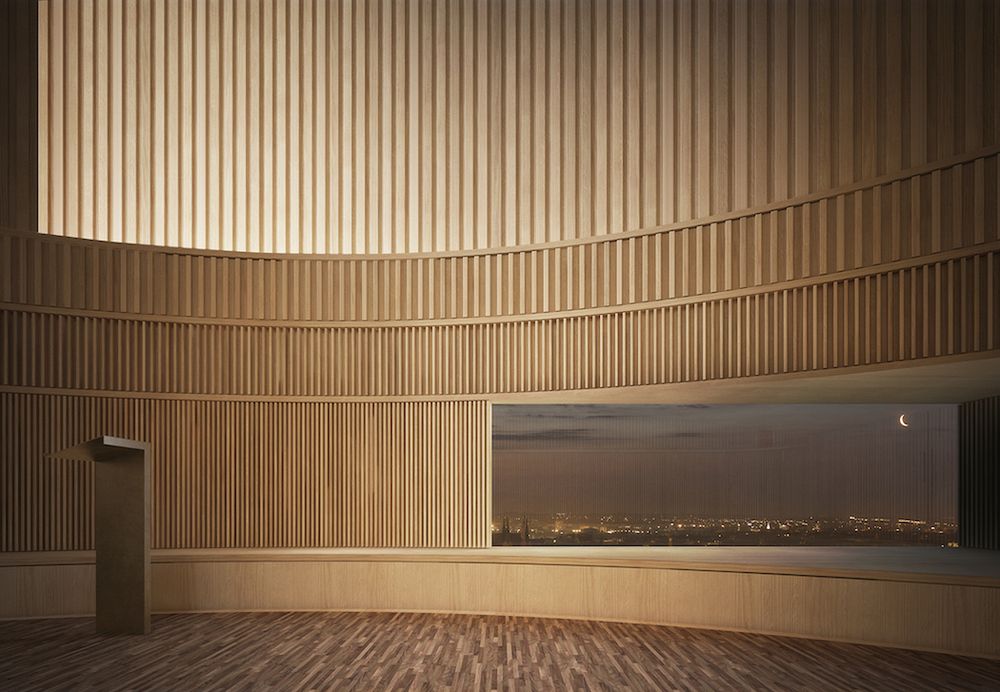 Modern chapel above the city | Robert Gutowski Architects